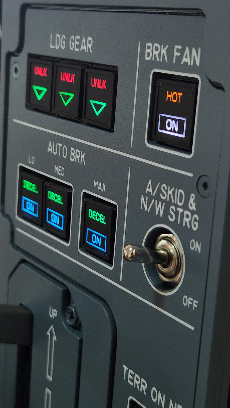 DIY A320 AUTO BRAKE Panel – SL3 Simulations