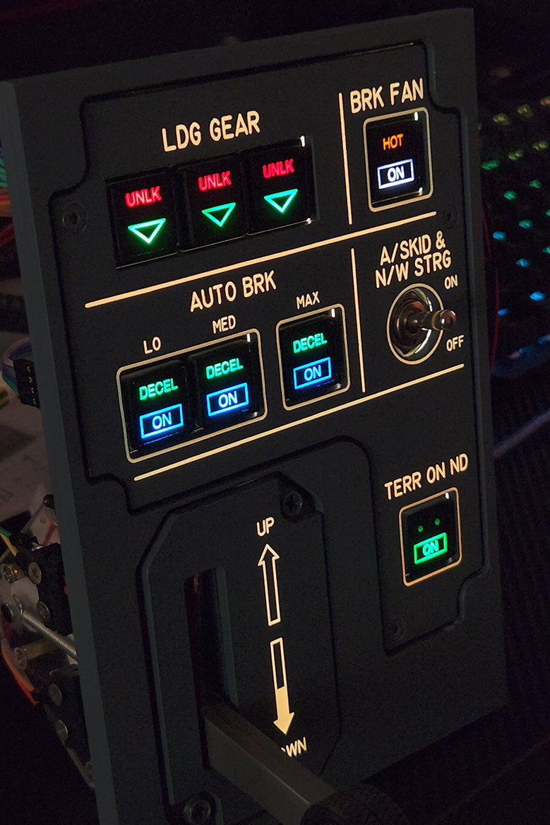 DIY A320 AUTO BRAKE Panel – SL3 Simulations
