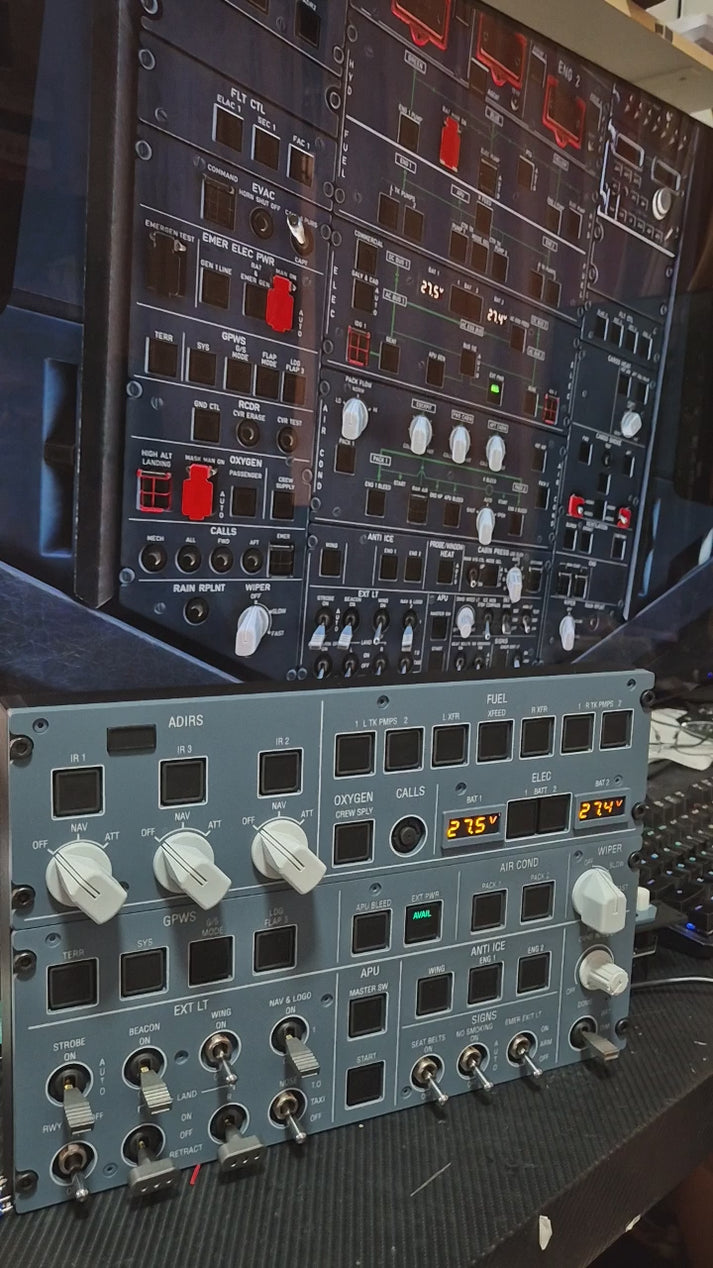 A320 Compact Overhead Panel for Home Flight Simulator – SL3 Simulations